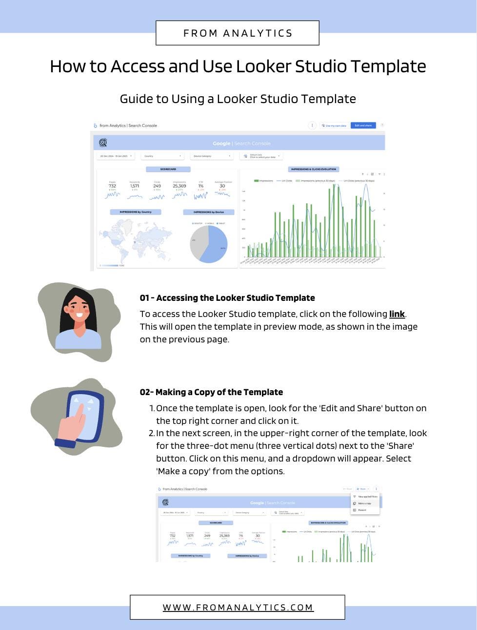 Google Search Console Looker Studio | Customisable Template for SEO ...