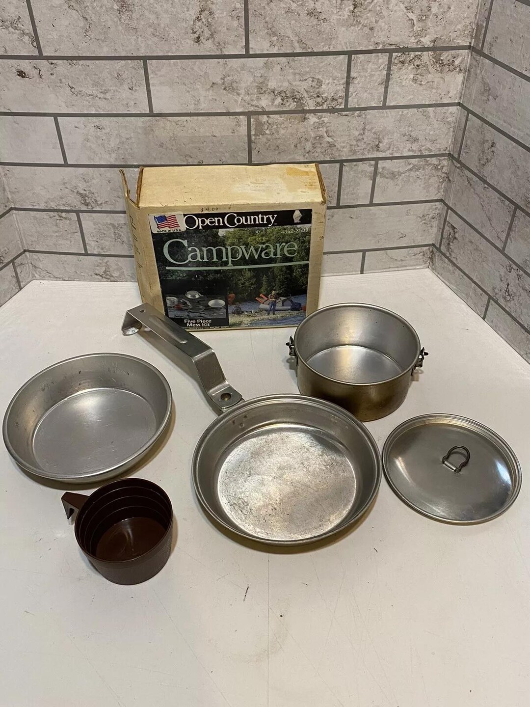 Vintage Camp-ware OPEN COUNTRY All Aluminum Mess Kit W/cup Made in U.S ...