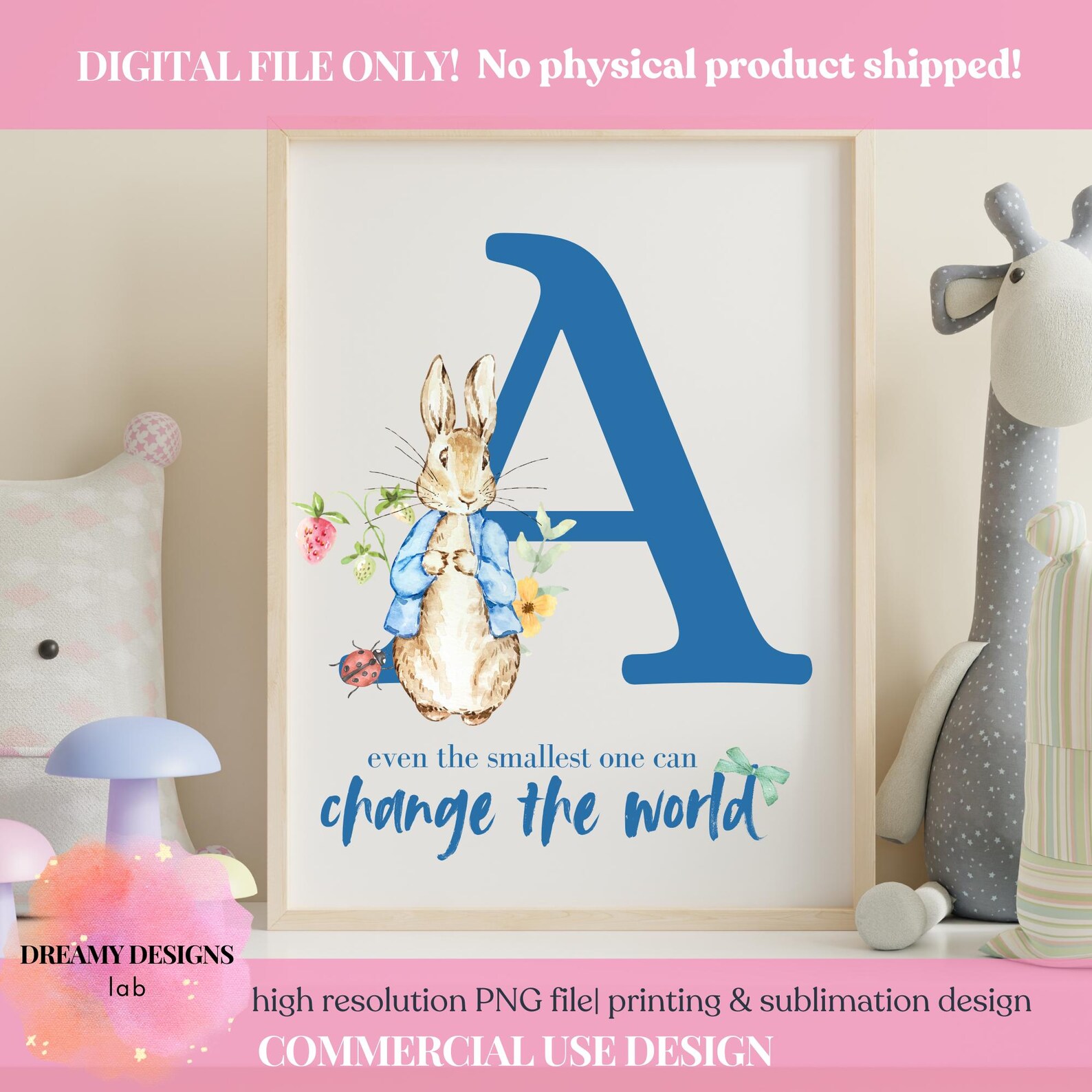 Peter Rabbit Alphabet PNG Bundle: High-res 794 DPI Monogram Letters - Etsy