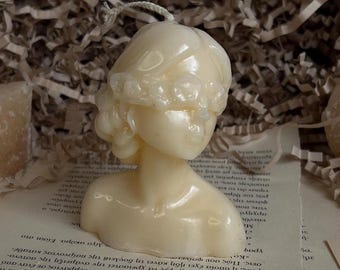 Flower Girl Soy Candle | Aesthetic Female Figure Candle - Etsy