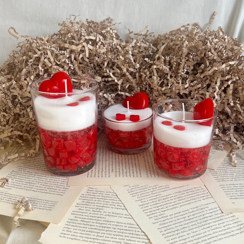 HEART Candle / Valentine Candle / Unique Candle Gift / Romantic Candle ...