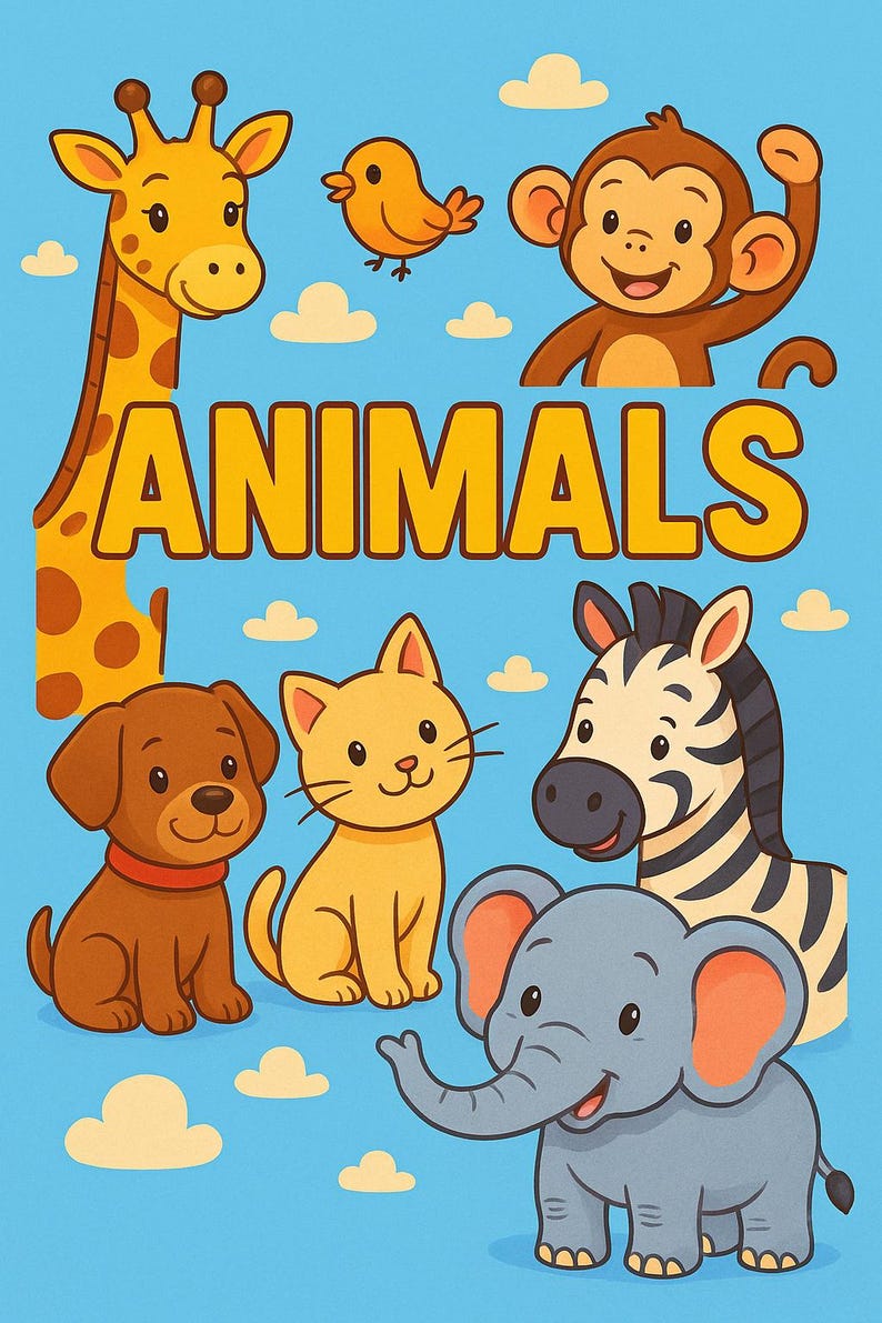 Animal Alphabet Coloring Book | Digital Download PDF for Toddlers ...