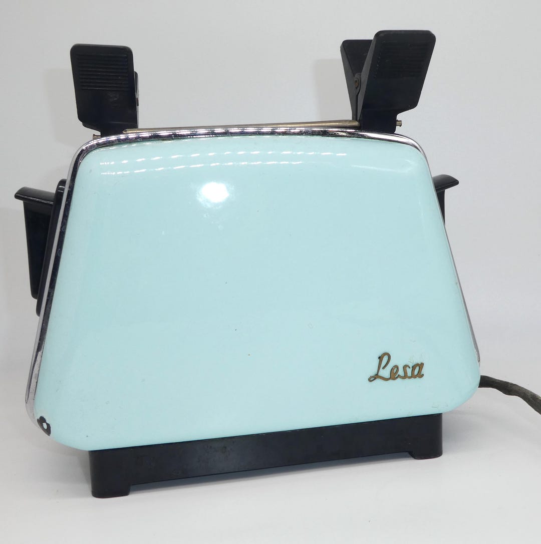 Vintage Lesa Toaster From the 60s, Blue, Retro Design, Fair Condition ...