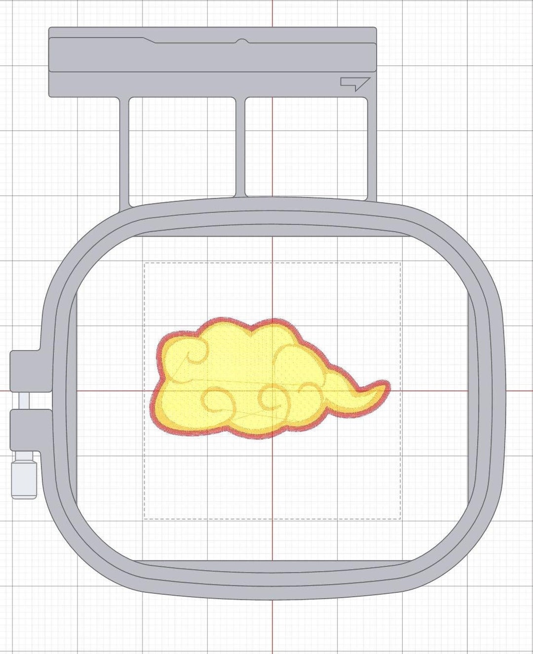 Flying Nimbus, Dragon Ball Z, Machine Embroidery Design, Includes 4x4 ...