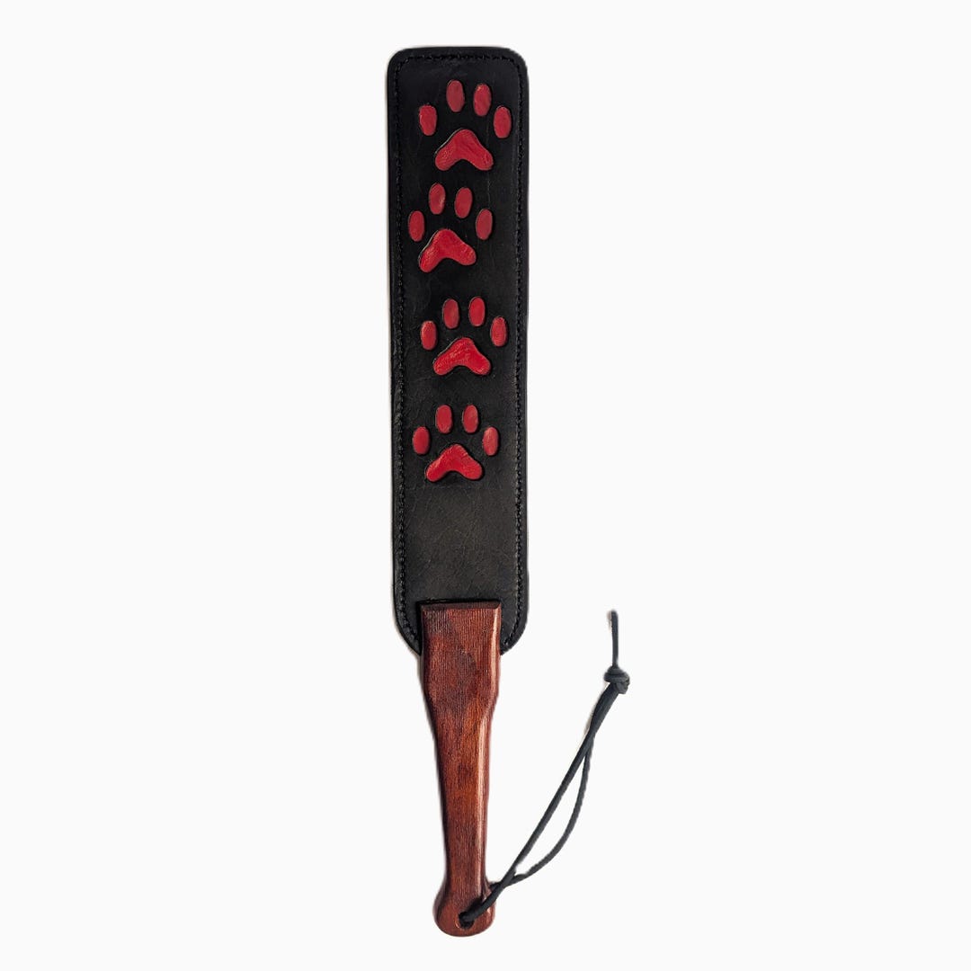 Handcrafted Leather Cat Paws Spanking Paddle - A Unique Slapper Gift ...
