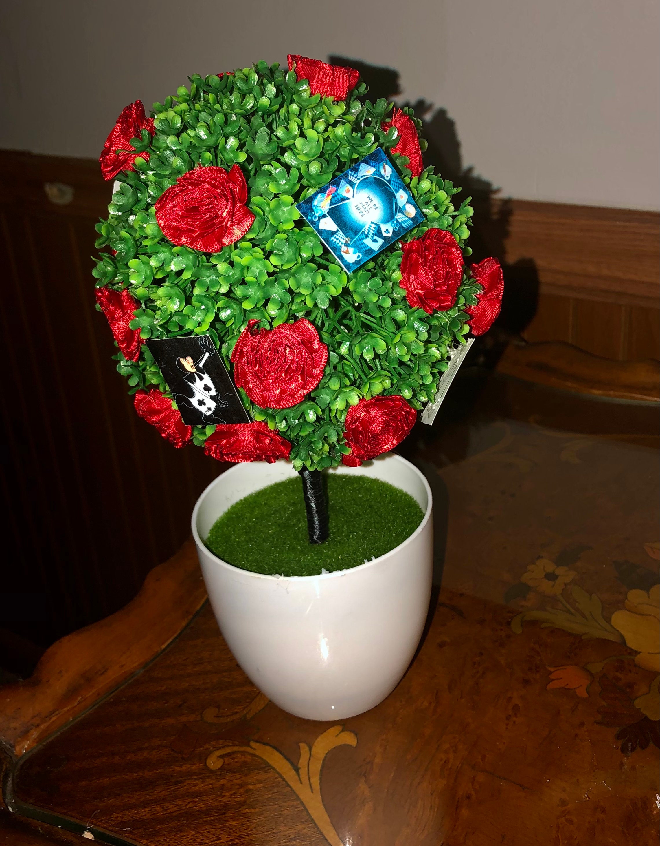 Alice in the Wonderland Rose Bushs Tree | Etsy