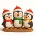 Penguin Choir Christmas Ornament: Festive 3D STL File - Etsy