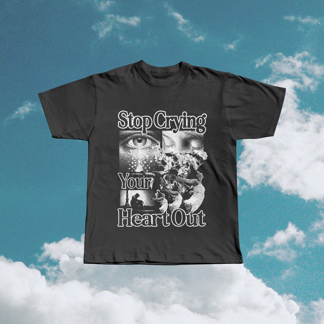 Stop Crying Your Heart Out T-shirt, Oasis Inspired Graphic Tee, Vintage ...