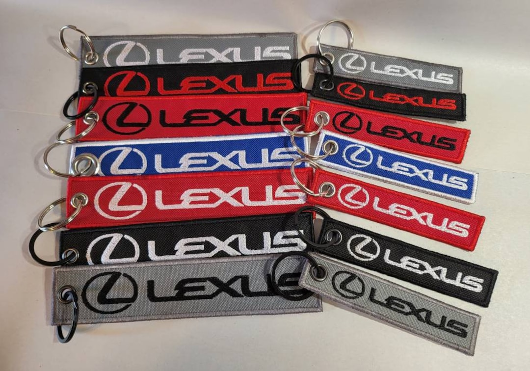 Lexus Key Fob, Badge Holder, Gift for Lexus Lovers, Custom Embroidery ...