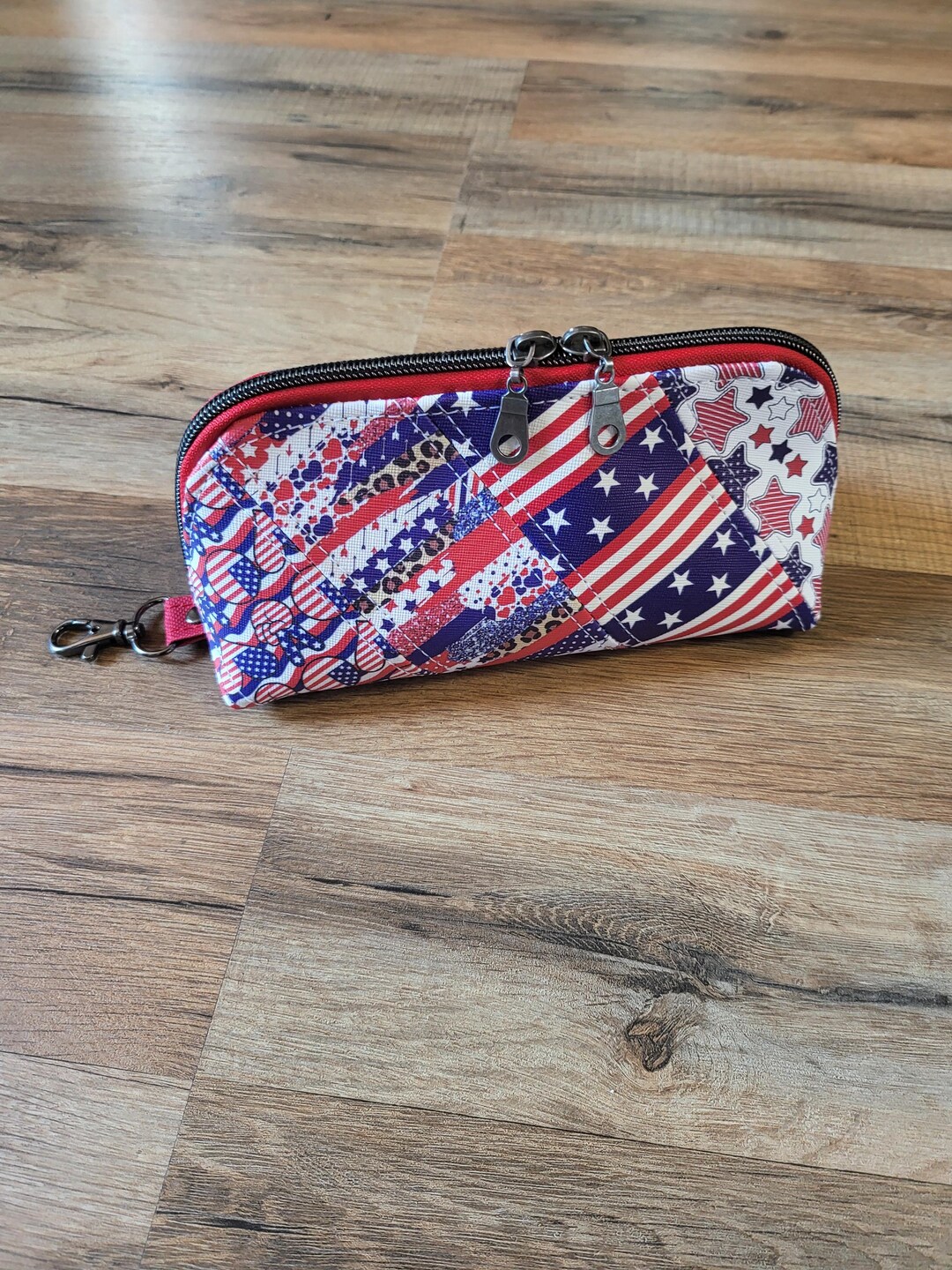 Patriotic Logi Pouch, Travel Pouch, Pencil Pouch, Make up Bag, Hanging ...