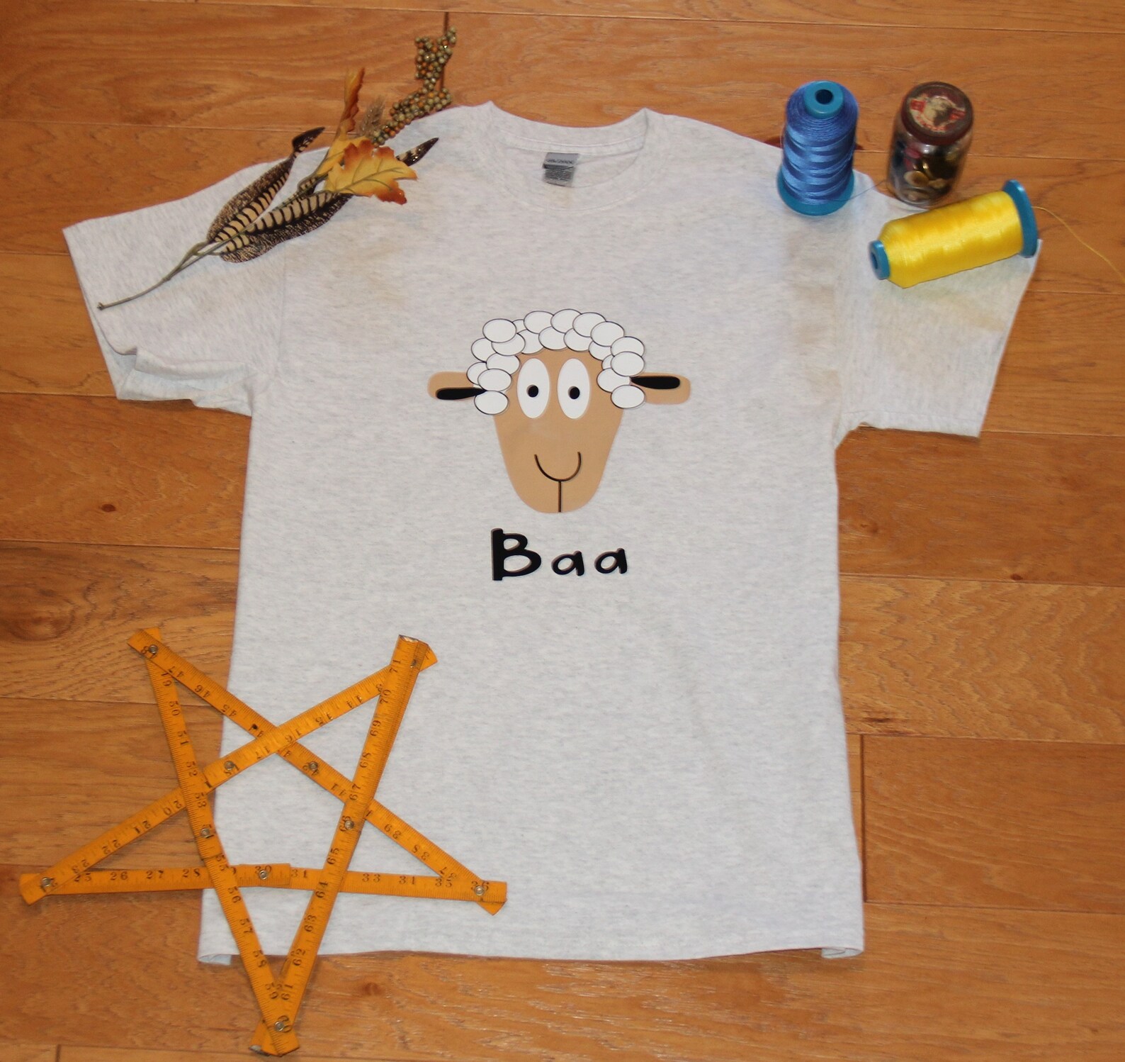 Baa T Shirt, 4 Sizes, Sport Gray, Ash Gray, Sheep - Etsy
