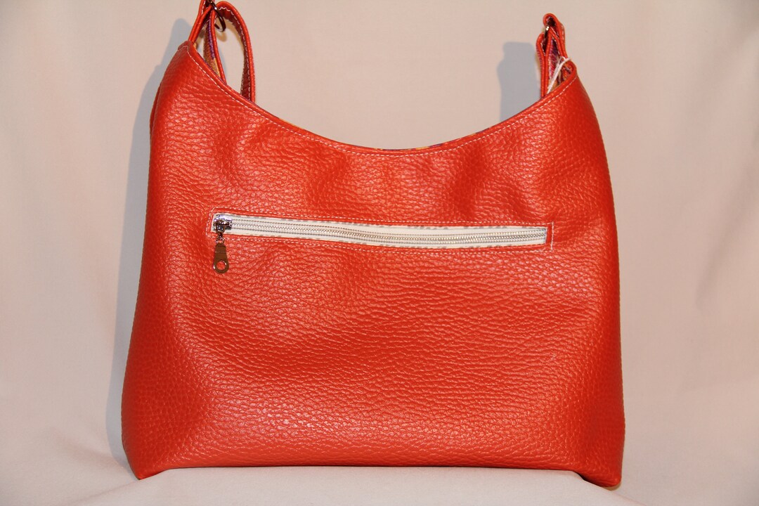 Boho Shoulder Cross Body Bag Purse Orange Vinyl Free Shipping - Etsy
