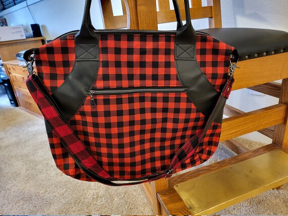 The Amy Bag Large Shoulder Bag Market Bag Buffalo Plaid and | Etsy