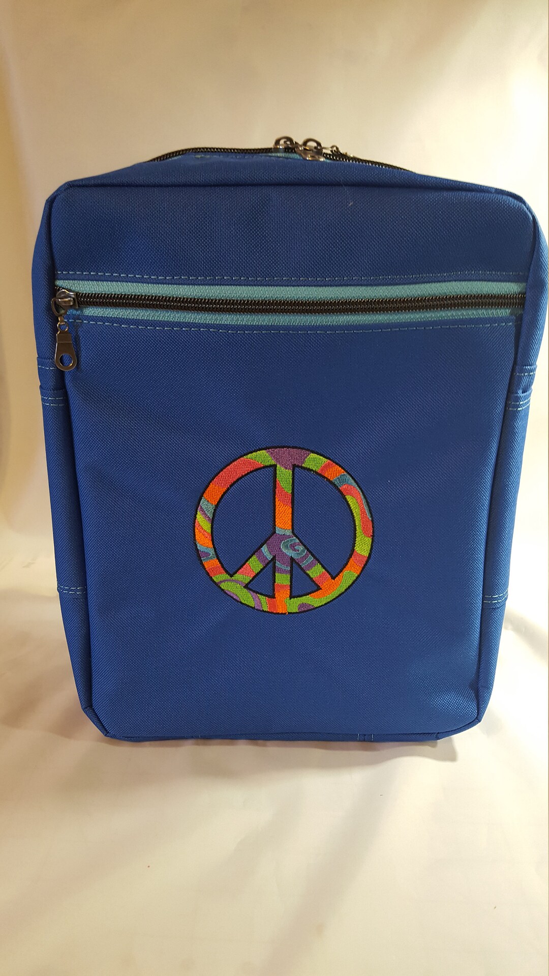 Peace Sign Sling Backpack, Day Bag, Large Sandhill Sling, Custom ...