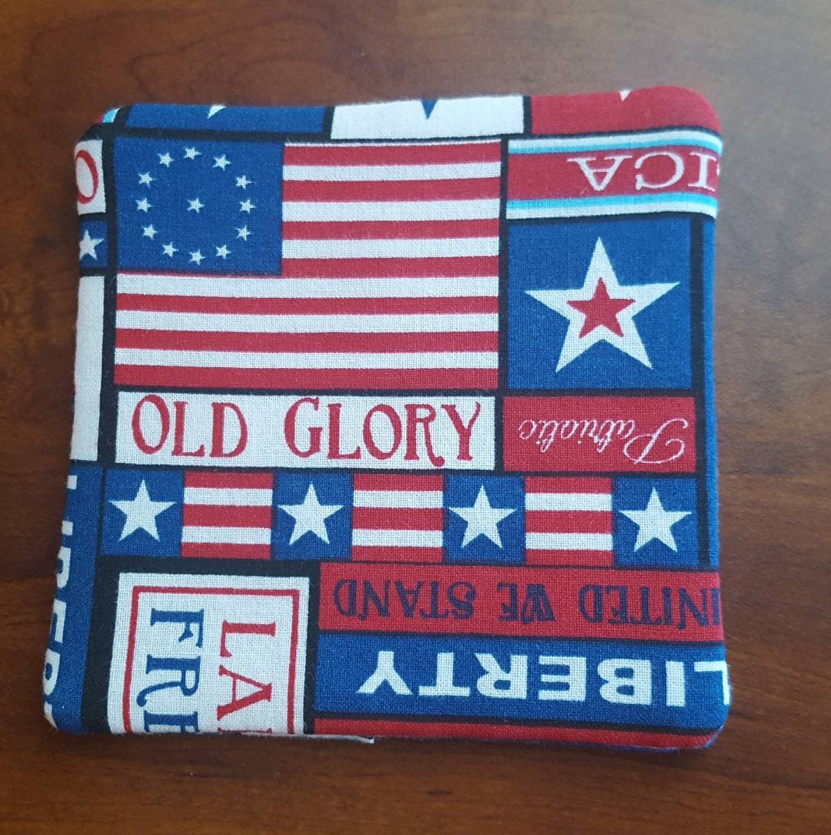 Patriotic Fabric Coasters Set of 4 America Coasters - Etsy UK