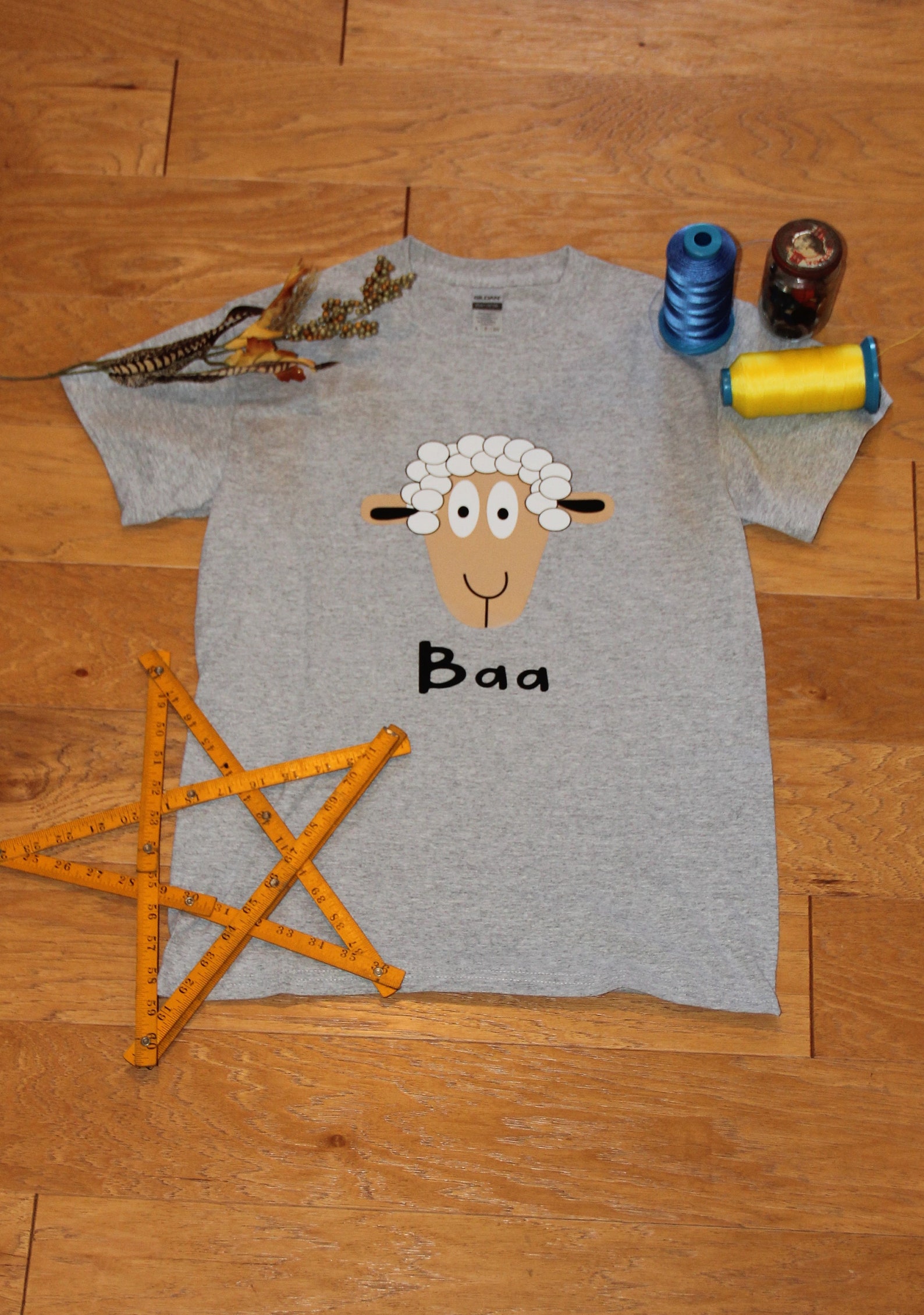 Baa T Shirt, 4 Sizes, Sport Gray, Ash Gray, Sheep - Etsy