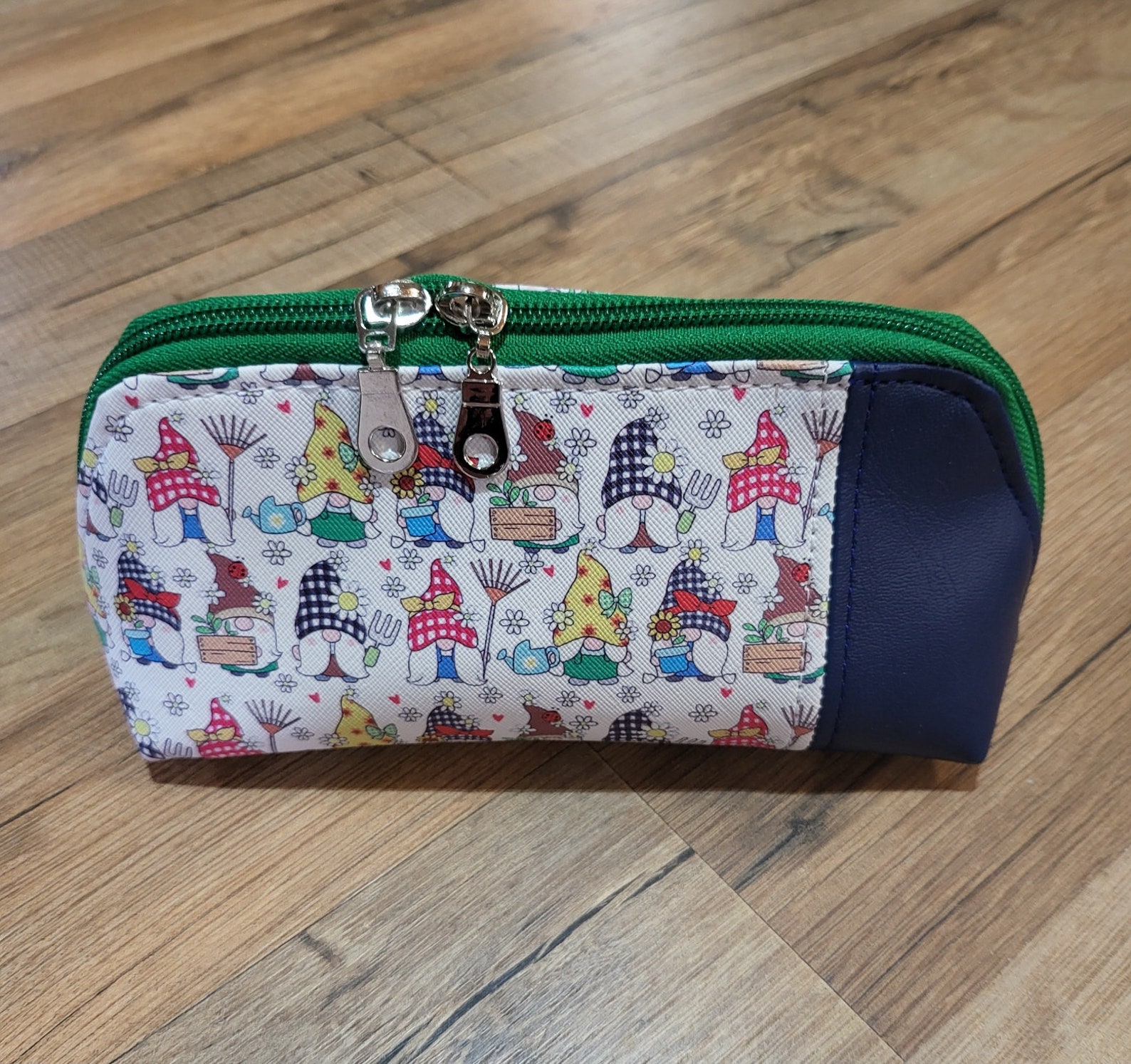 Garden Gnome Logi Pouch, Travel Pouch, Pencil Pouch, Make up Bag - Etsy