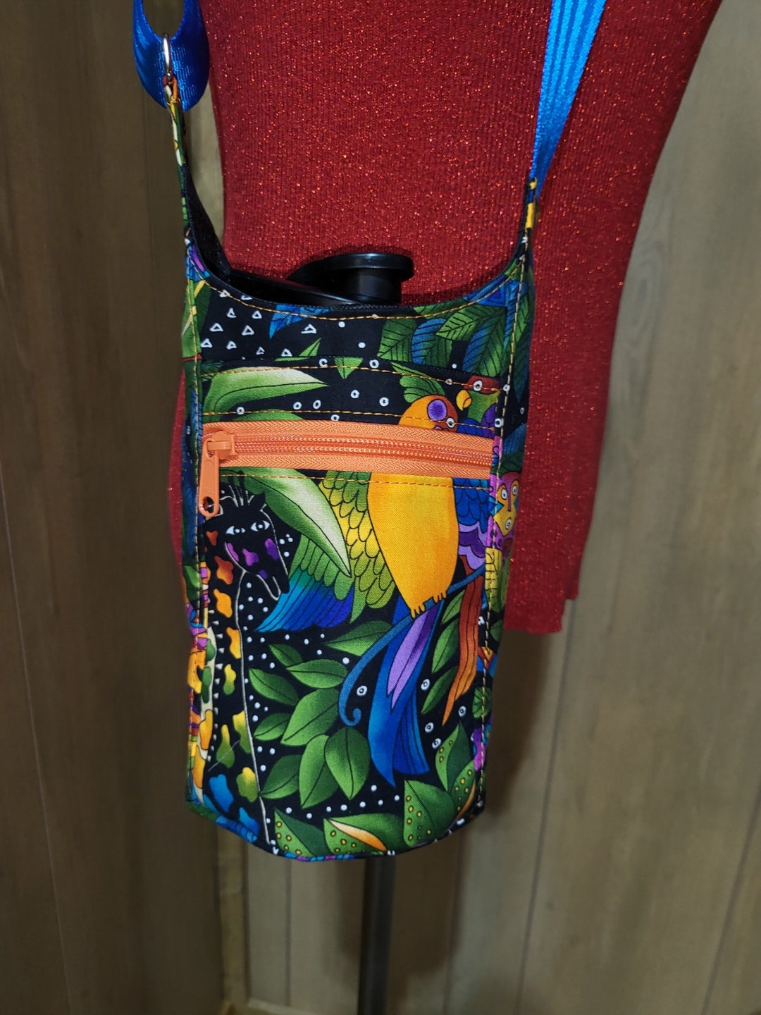 H2O 2go Sling Bag, Water Bag, Drink Holster, Festival Bag, Exotic Birds ...