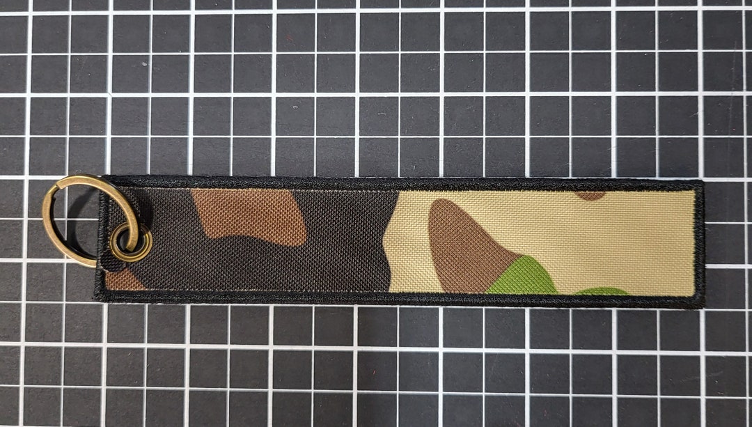 Camouflage Key Tag, Keychain, Badge Holder, Flat Flight Style With ...