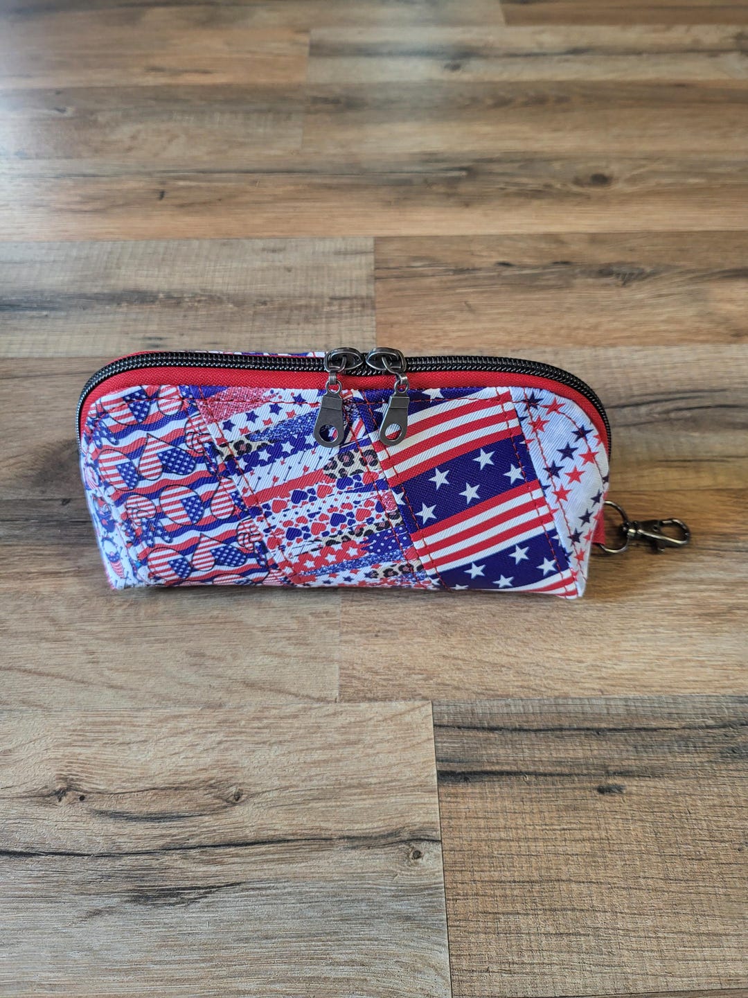Patriotic Logi Pouch, Travel Pouch, Pencil Pouch, Make up Bag, Hanging ...