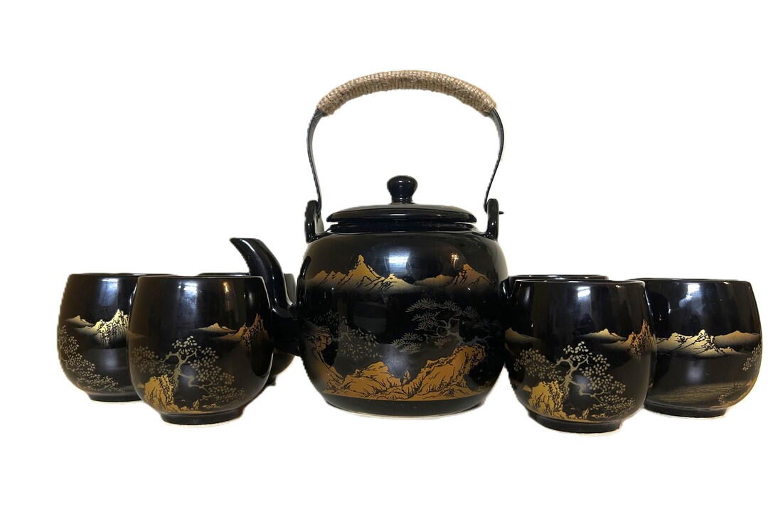 Handmade Japanese Style Tea Set 8 Pieces Gift for Her Housewarming Gift ...