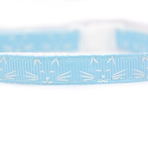 Blue Kitty Cat Collar - 3/8" Wide - Glow in the Dark Cat Collar ...