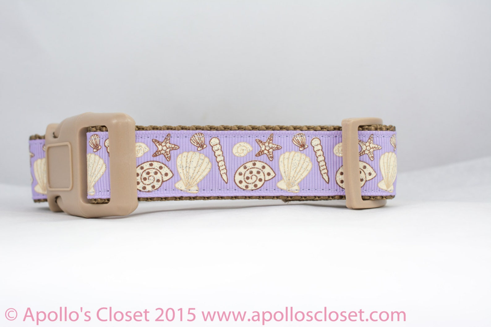 Orchid Sea Shells Dog Collar 1 Inch Wide Feminine Dog - Etsy