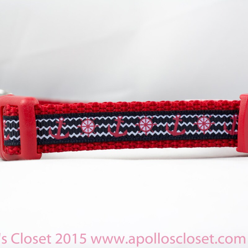 Nautical Dog Collars - Etsy