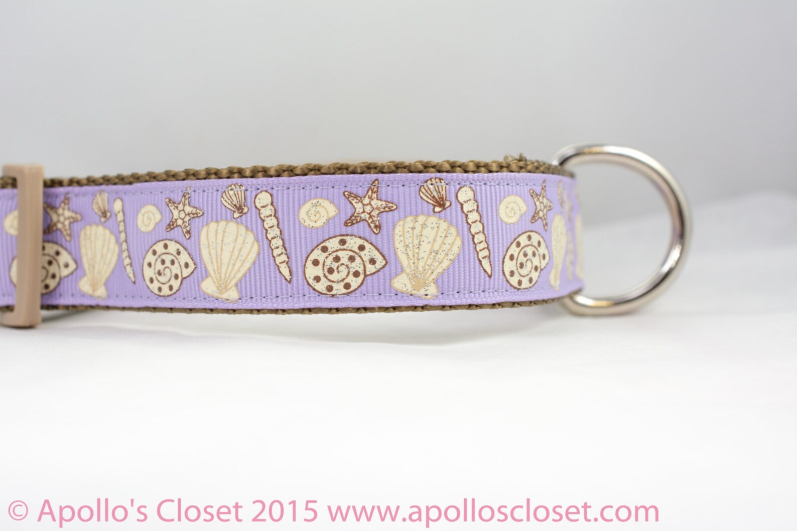 Orchid Sea Shells Dog Collar 1 Inch Wide Feminine Dog - Etsy