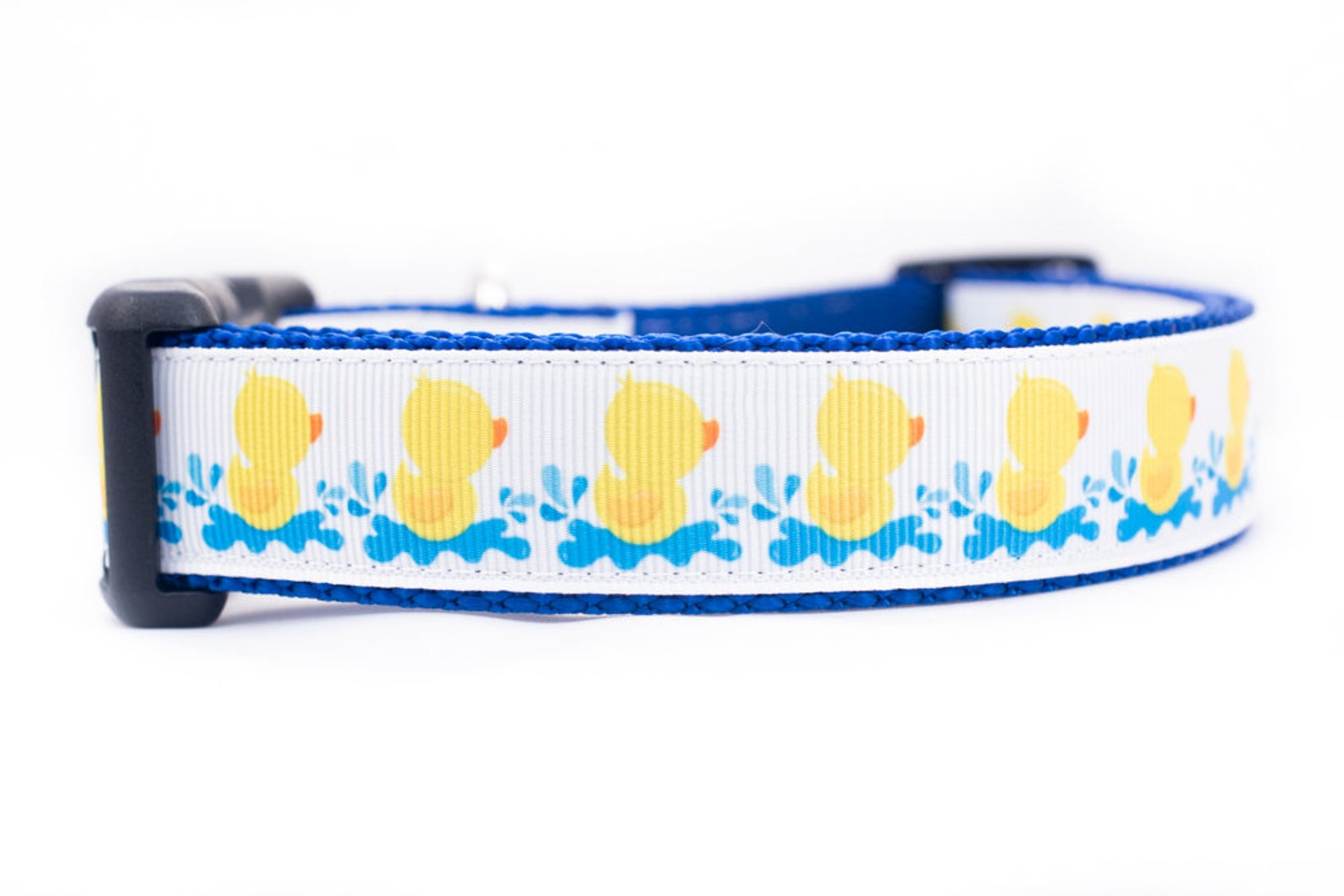 Ducky Dog Collar - 1 Inch Wide - Buckle or Martingale Collar - Rubber ...
