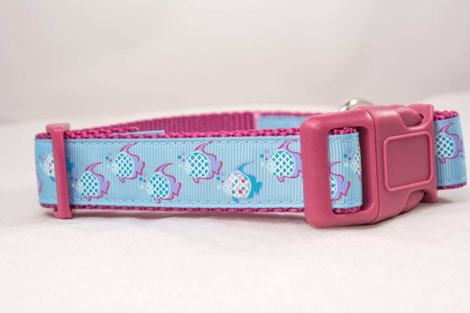 School of Fish Dog Collar 1 Inch Wide Buckle or Martingale | Etsy