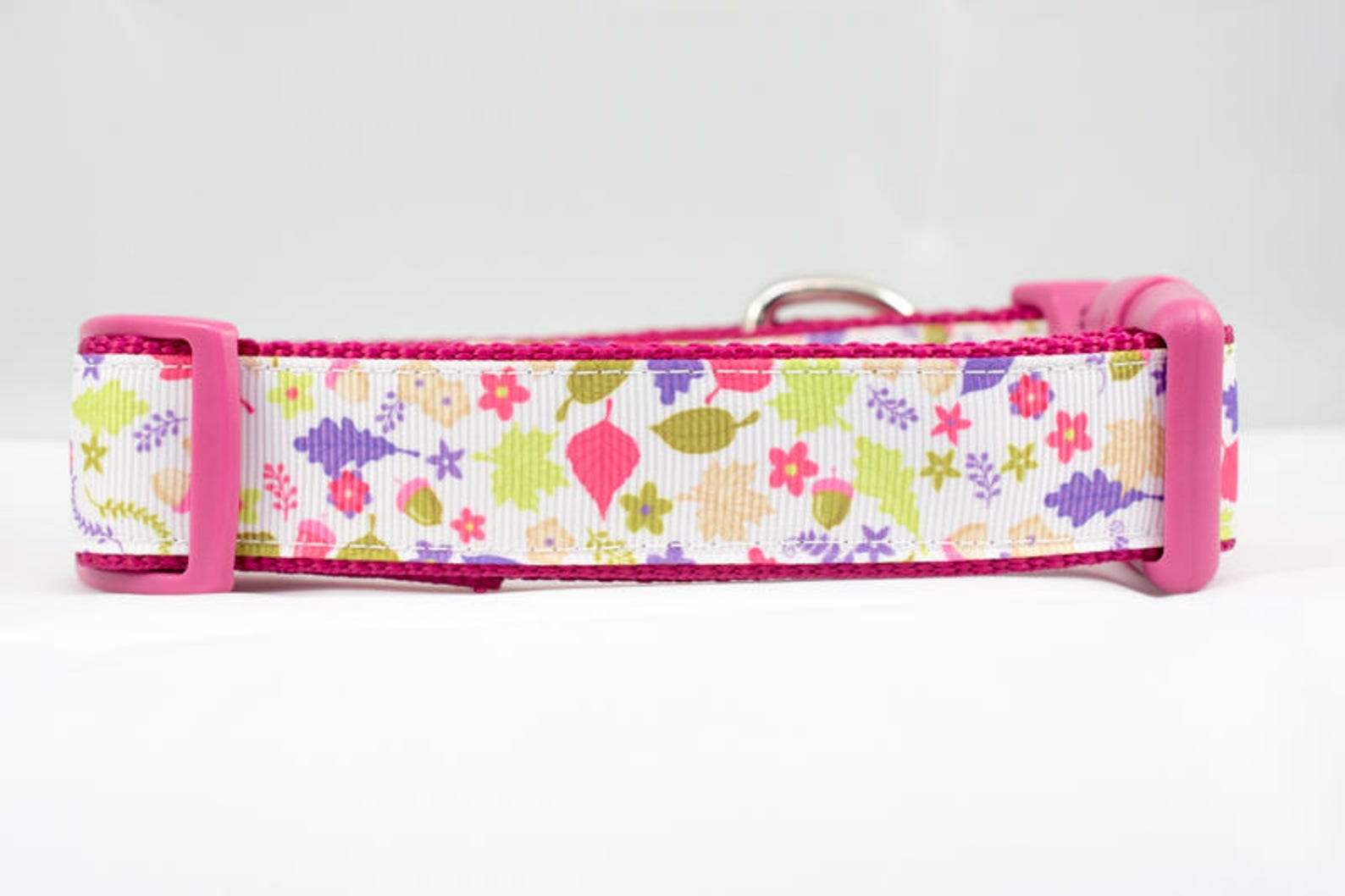 Fall Pretty Leaves Dog Collar - 1" Wide Fall Dog Collar- Thanksgiving ...