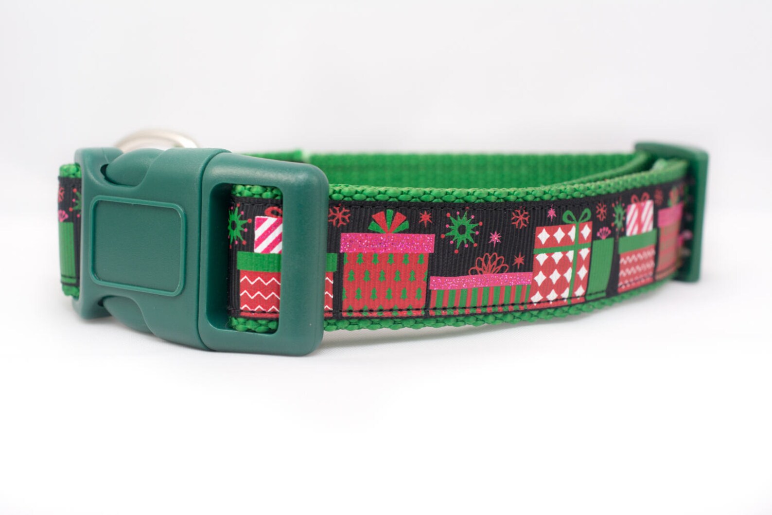 Holiday Gift Dog Collar - Presents Dog Collar - 1" Inch Wide ...