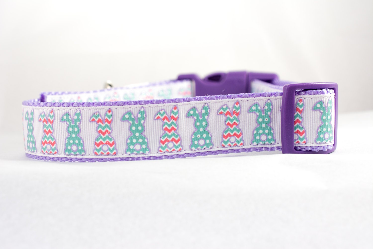 Chevron Bunny 1 Inch Wide Dog Collar Buckle or Martingale - Etsy