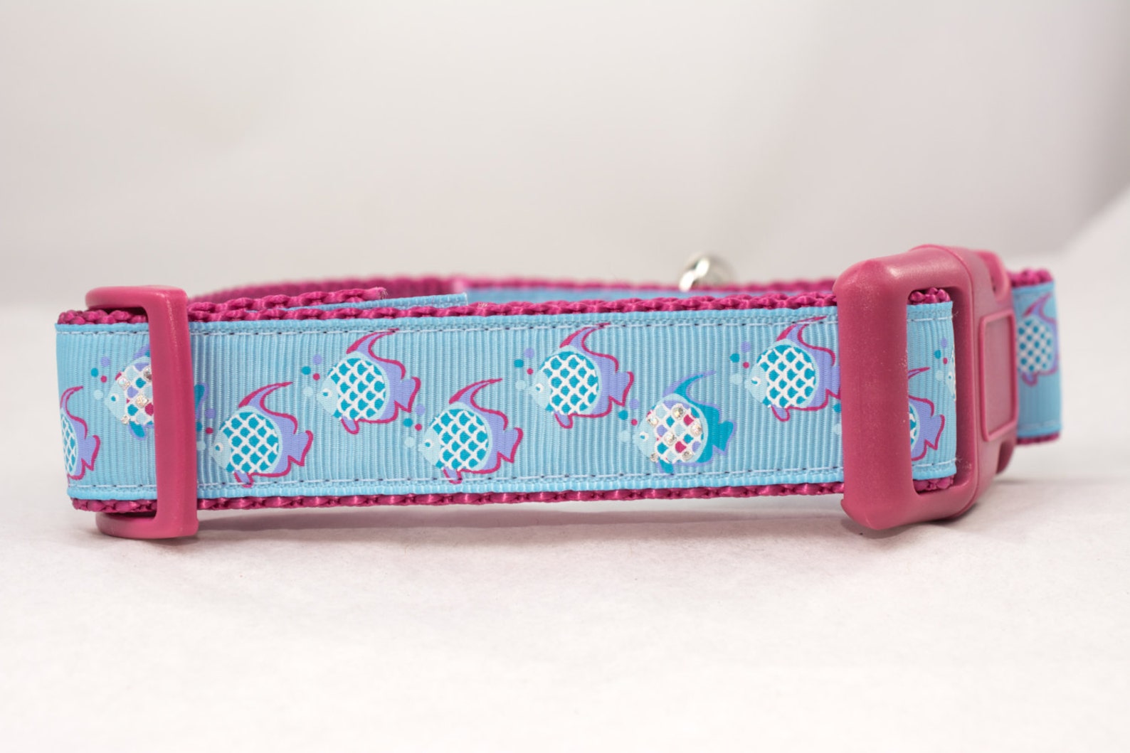 School of Fish Dog Collar 1 Inch Wide Buckle or Martingale | Etsy