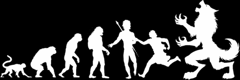 File PNG Werewolf Evolution Stages Transformation Under the Full Moon ...