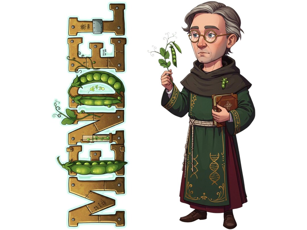 Gregory Mendel Sticker: Father of Genetics, Waterproof Uv-proof Vinyl ...
