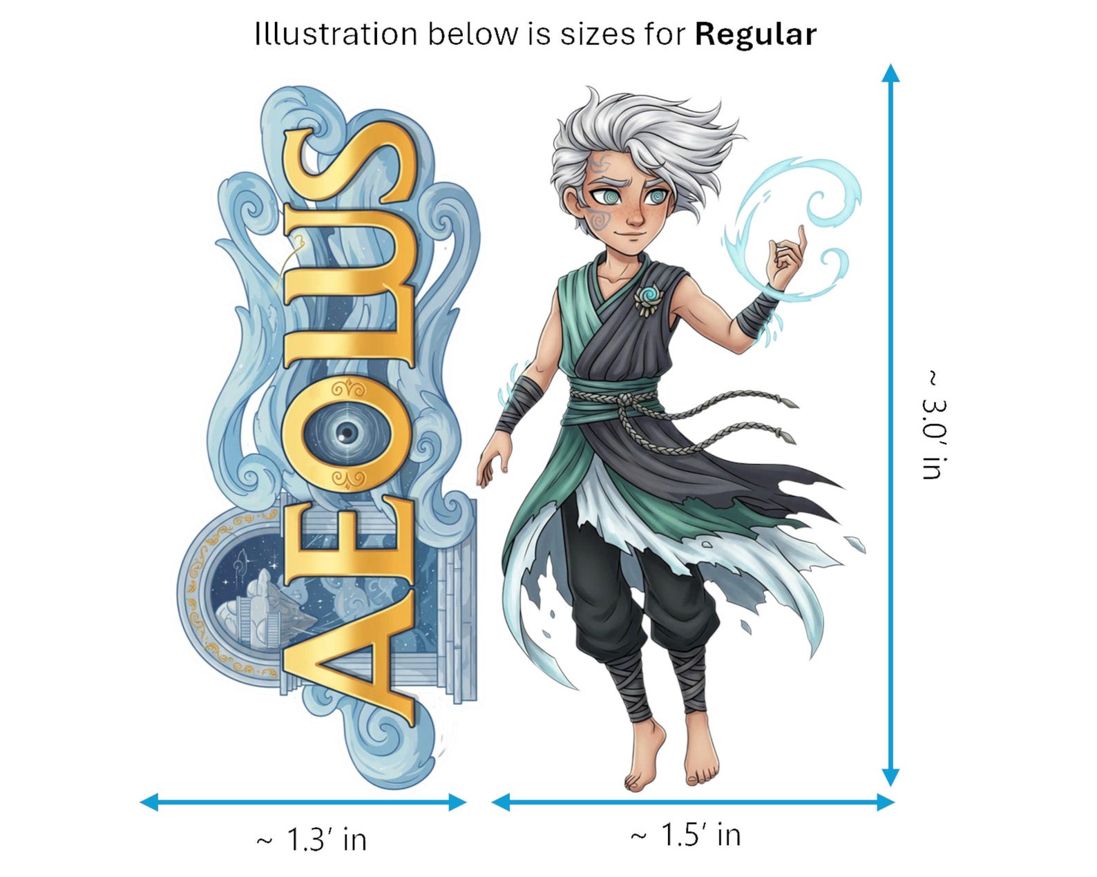 Aeolus Sticker and Magnet - Keeper of the Winds Mythkins™ – Greek God ...