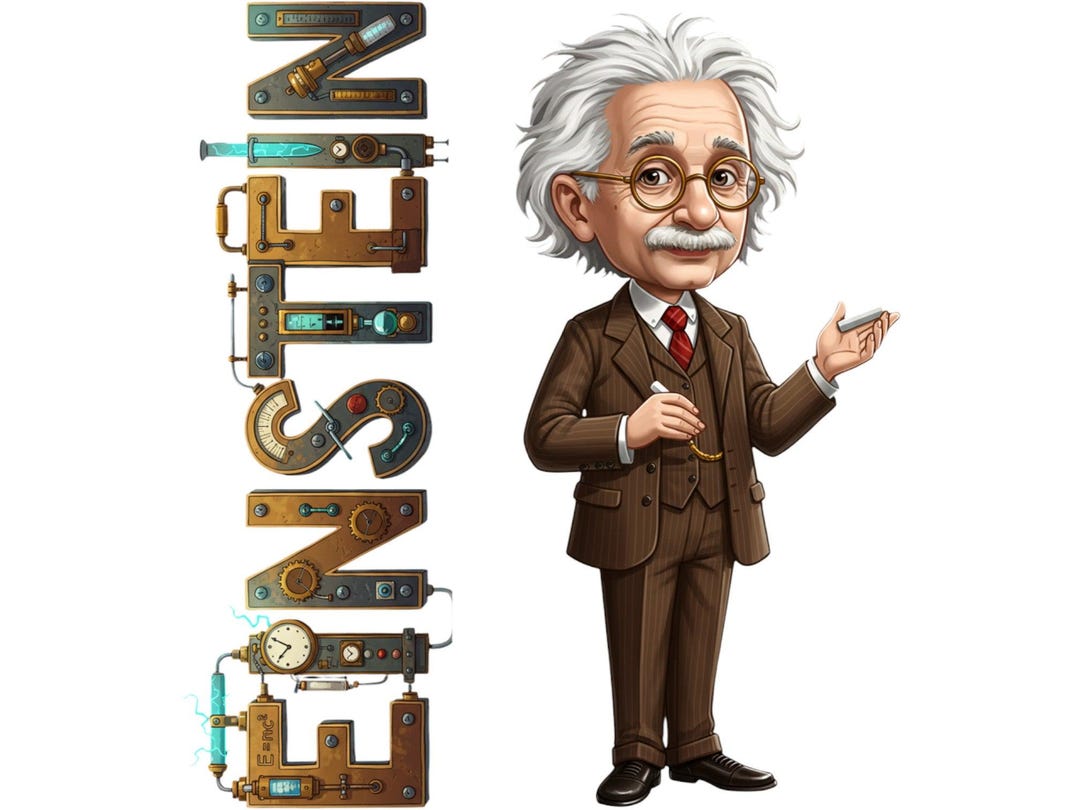 Albert Einstein Sticker and Magnet – Father of Relativity Scikins ...