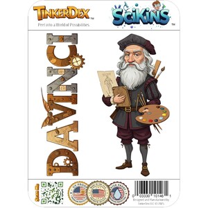 Leonardo Da Vinci Sticker and Magnet – the Renaissance Man Scikins ...