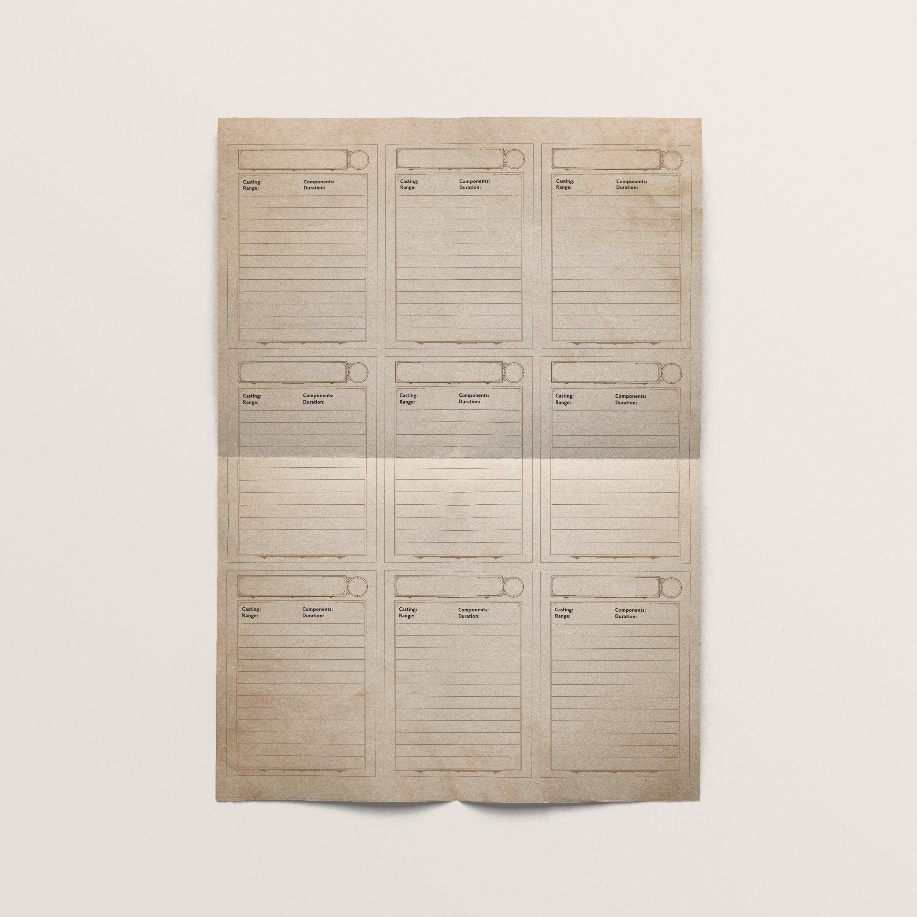 DND 5E Character Sheet Bundle | 10-pages Layout | Printable & Fillable ...