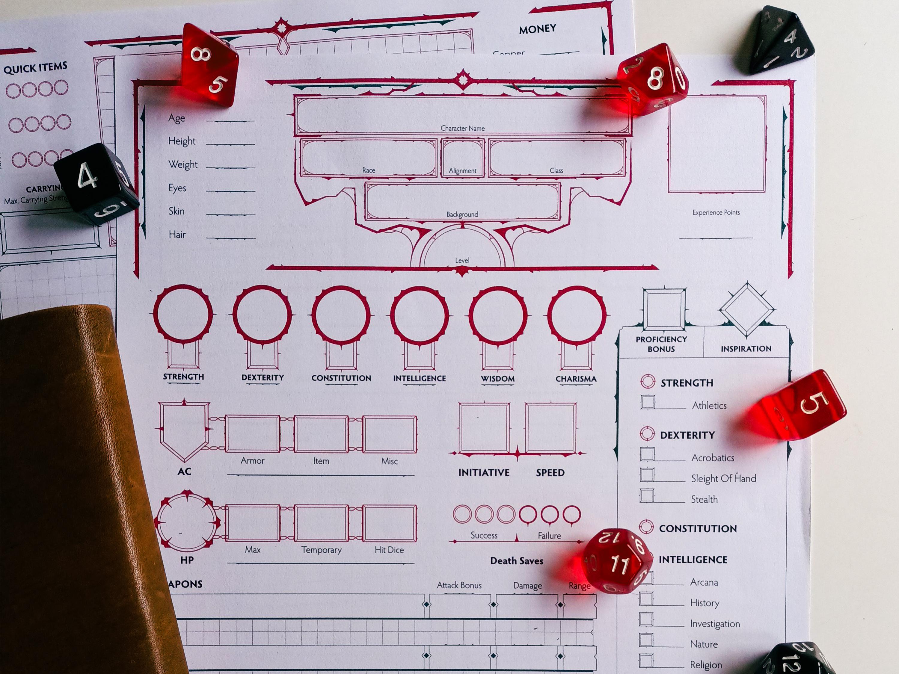 DND 5E Character Sheet Bundle | 10-pages Layout | Printable & Fillable ...
