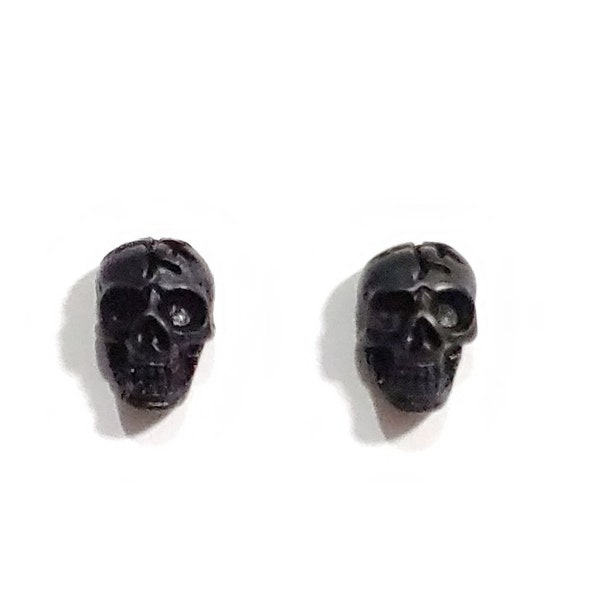 Skull Stud Earrings - Etsy