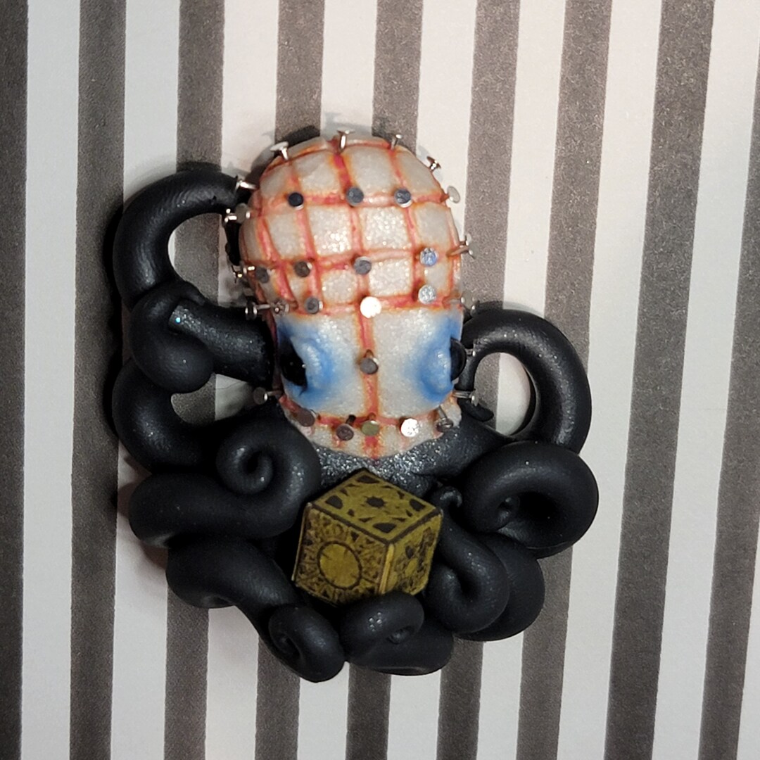 Pinhead Octopus, Cenobite Jewelry, Horror Gift, Horror Jewelry, Pinhead ...