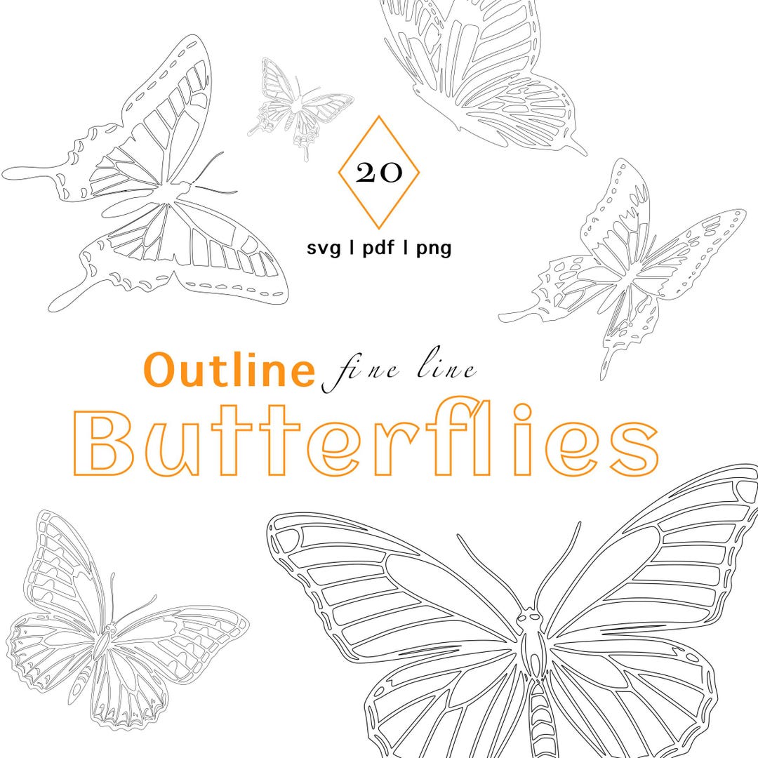 SVG Butterflies Clipart Set Butterfly Tattoo Clipart Vector Set ...