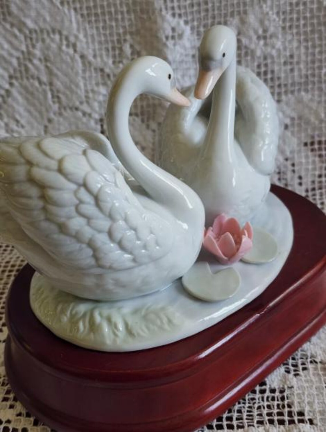 Rare, Double Swan Music Box (cherish), San Francisco Music Box Company ...