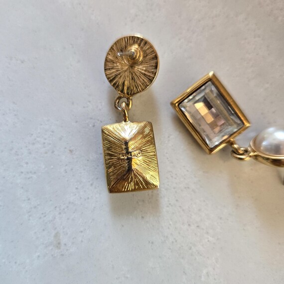 Vintage Napier Starlight Faux Pearl and Faceted Swavo… - Gem