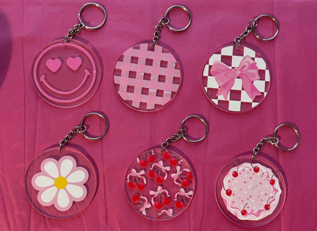 Circle Keychain - Etsy