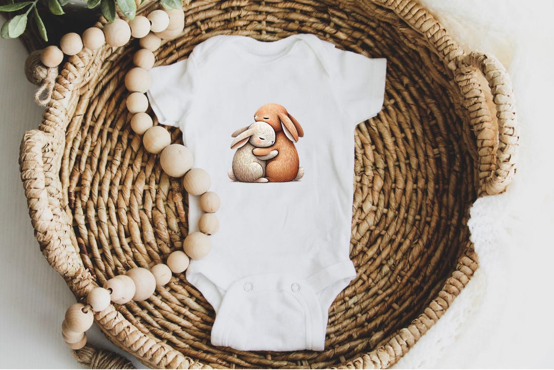 Cuddling Bunnies - Etsy