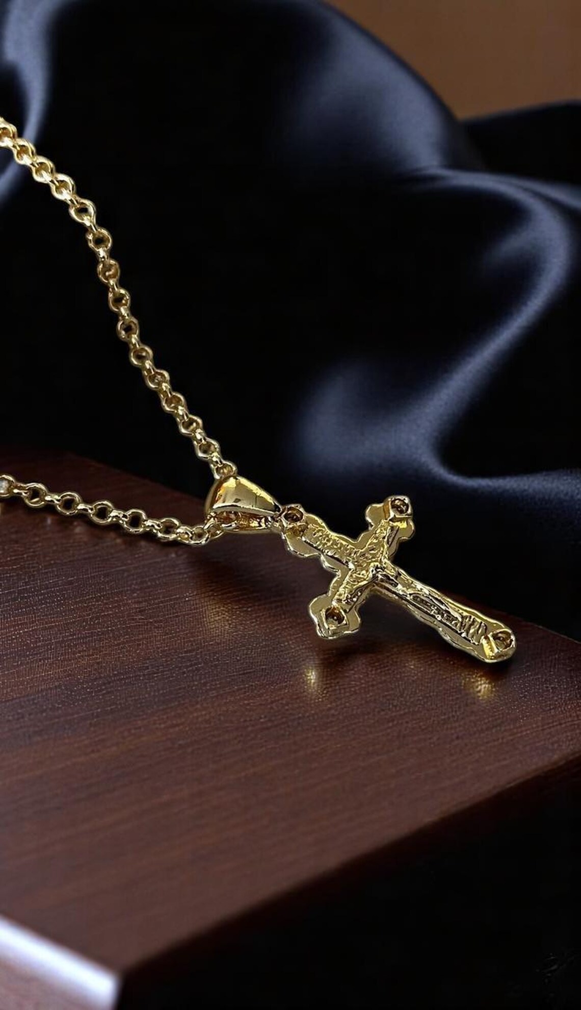 Sterling Silver Jesus Crucifix Pendant Necklace, Catholic Christian ...